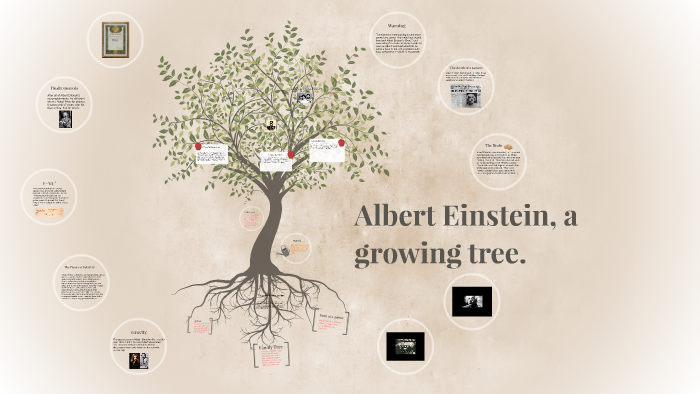 Albert Einstein a growing tree. by Brenna Christoffel-Skelcher on Prezi