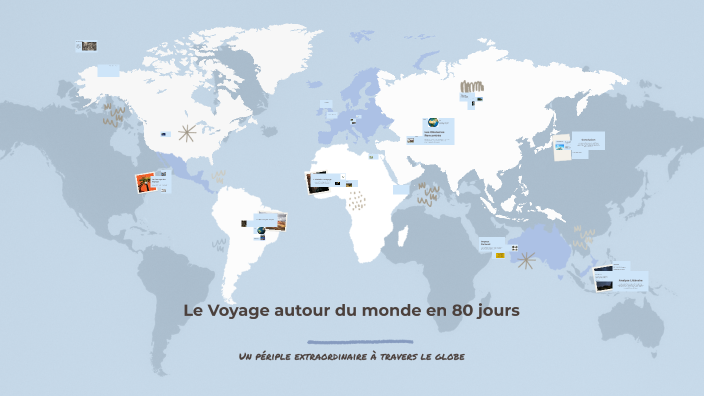 Le trajet de Phileas Fogg dans le tour du monde en 80 jours by robin ...