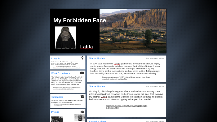 My Forbidden Face by Amy Patrick on Prezi