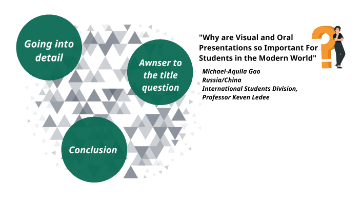 "Why are Visual and Oral Presentations so Important For Students in the ...