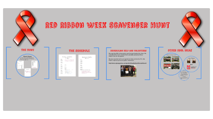 Red Ribbon Week Scavenger Hunt by julie miller on Prezi