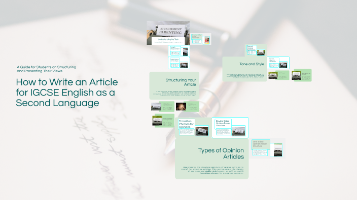 How to Write an Article for IGCSE English as a Second Language by Reem ...