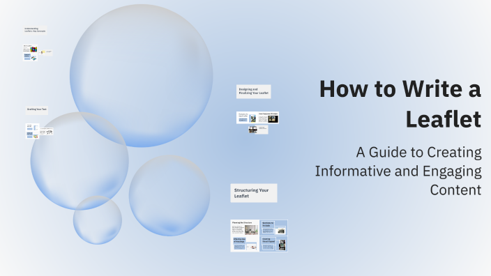 How to Write a Leaflet by Prachi Rawat on Prezi