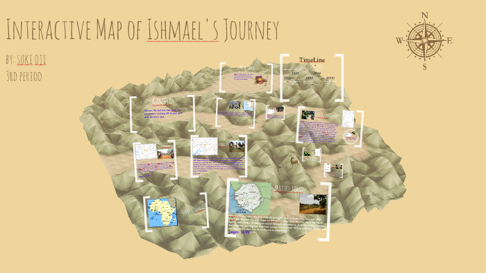 Interactive Map of Ishmael's Journey by suki oji on Prezi