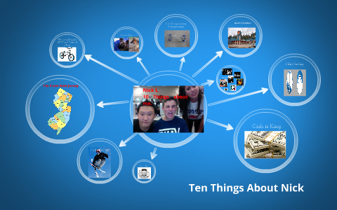 Ten Things About Me: Template by Nick L on Prezi