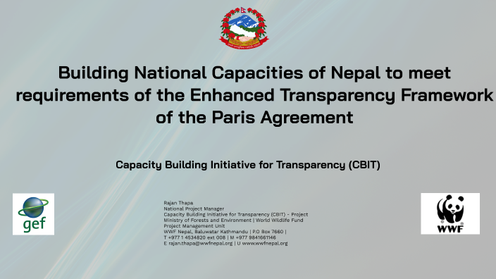 GEF CBIT Project in Nepal by Rajan Thapa on Prezi