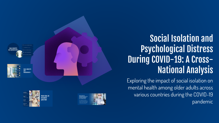 Social Isolation and Psychological Distress During COVID-19: A Cross ...