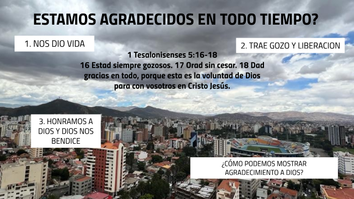 VIVIENDO AGRADECIDO EN TODO TIEMPO by ISRAEL FELIX HUANCA LLANOS on Prezi