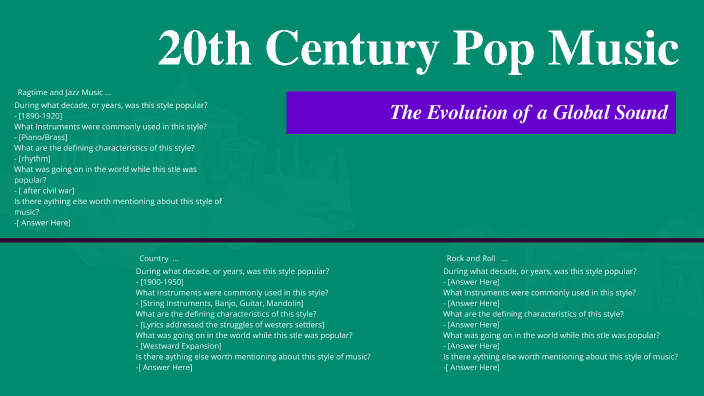 20th Century Pop Music by Austin Matson on Prezi