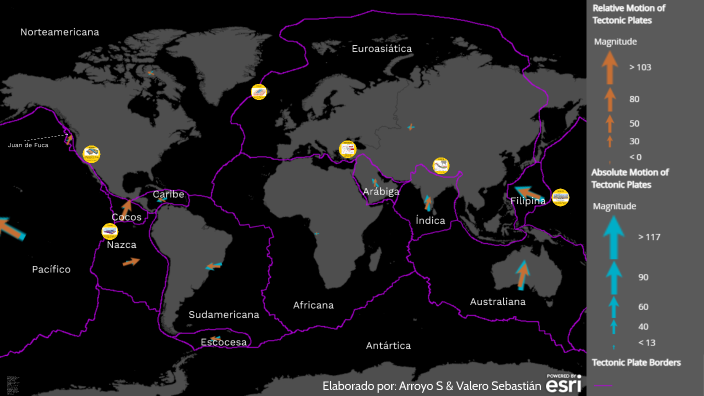 Mapa de placas tectónicas by SEBASTIAN DAVID VALERO PUENTES on Prezi