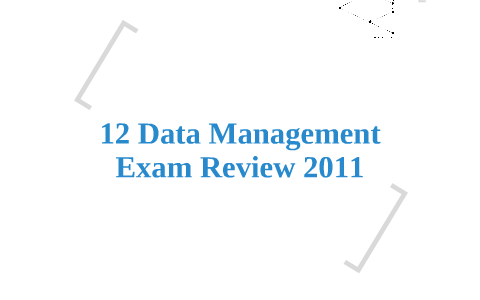 Data Management by Chris MacIsaac