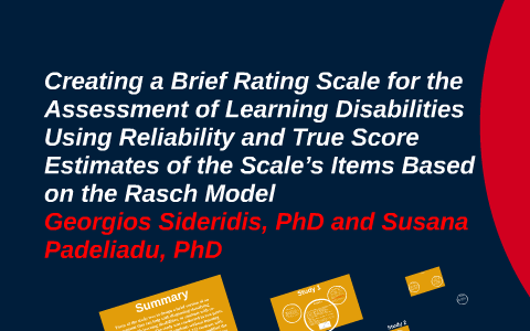 Creating a Brief Rating Scale for the Assessment of Learning by Lauren ...