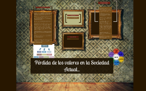 Pérdida de los valores en la Sociedad Actual.. by Mary Blanco