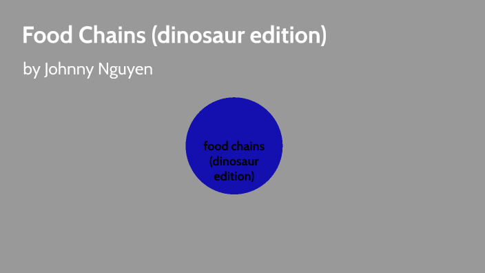 food chains (dinosaur edition) by Johnny To on Prezi