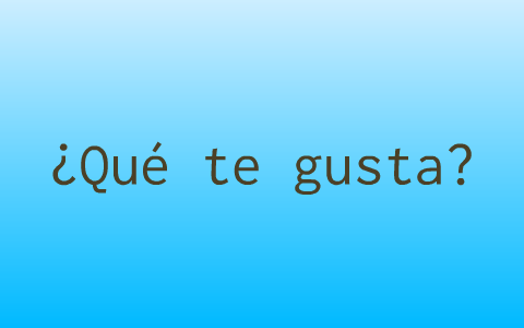 ¿Qué te gusta? by Mike Cardella on Prezi