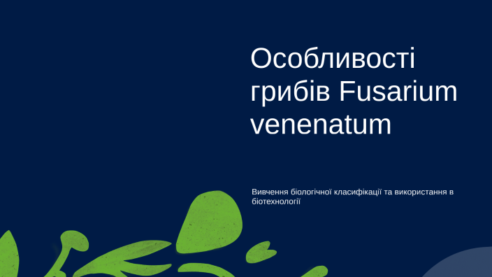 Особливості грибів Fusarium venenatum by Анна Тарасюк on Prezi