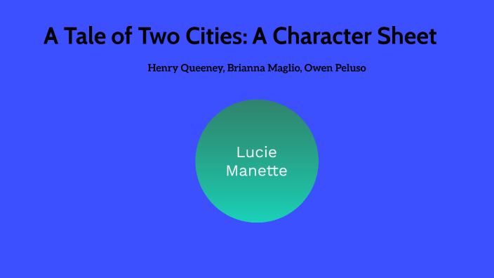 A Tale of Two Cities Character Sheet by Henry Queeney on Prezi
