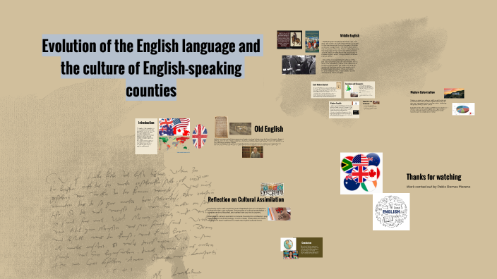 Evolution of the English language and the culture of English-speaking ...