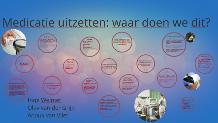 Medicatie uitzetten: waar doen we dit? by Inge Welmer on Prezi