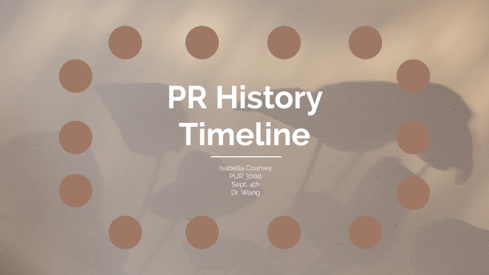 PR History Timeline by Bella Peacock on Prezi