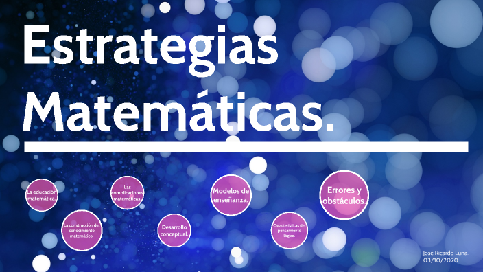 Estrategias de enseñanza para las matemáticas. by Ricky Luna on Prezi
