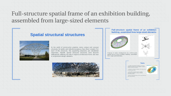 Full-structure spatial frame of an exhibition building, asse by Анна ...