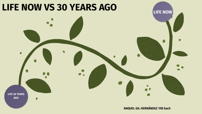 LIFE NOW VS 30 YEARS AGO by r rr on Prezi