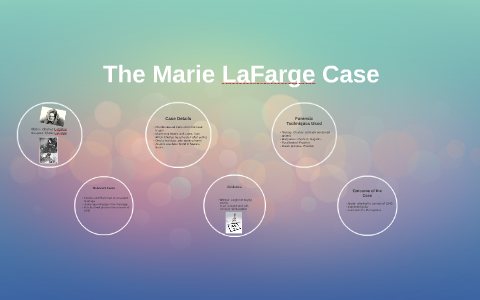 The Marie LaFarge Case by Joelle Prinzo on Prezi