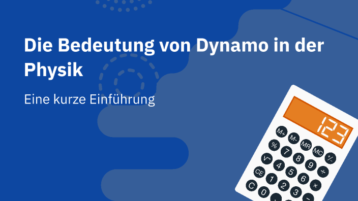 Die Bedeutung von Dynamo in der Physik by Julien Weißbrich Weißbrich on ...