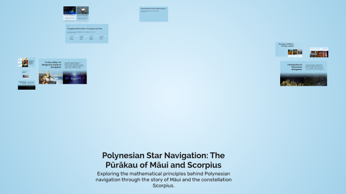 Polynesian Star Navigation: The Pūrākau of Māui and Scorpius by Maani ...