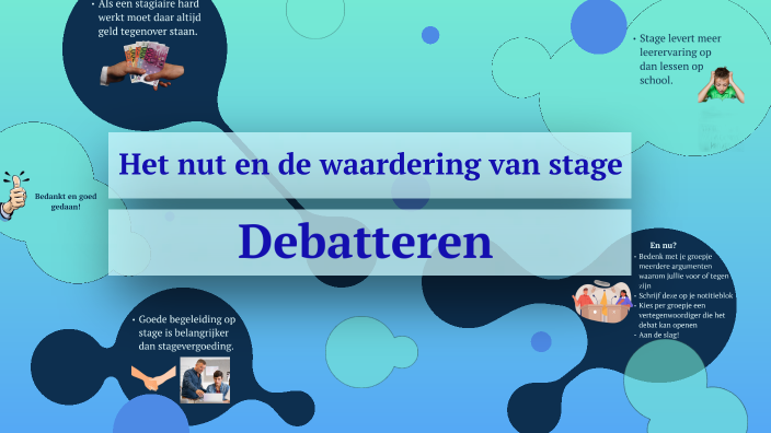 Deel 2: Debatteren over het nut en de waardering van stage by Nienke ...
