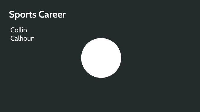 Sports Career by Collin Calhoun on Prezi