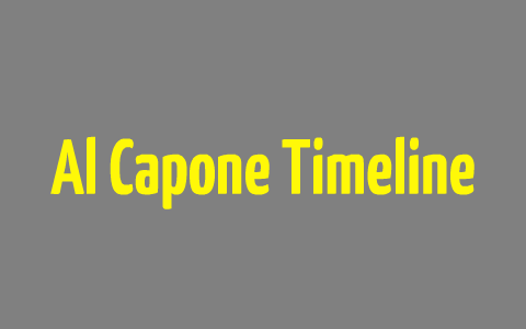 Al Capone Timeline by Aspen Bauman on Prezi