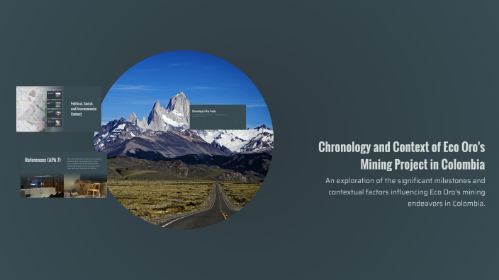 Chronology and Context of Eco Oro's Mining Project in Colombia by ...