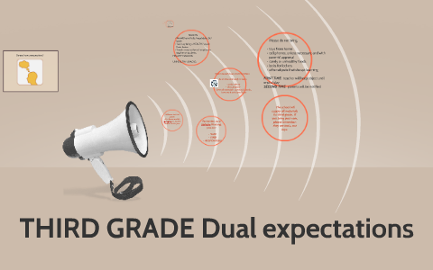 Third grade Dual classroom expectations by Marci Brown