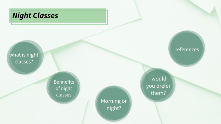 Night Classes by cansu yılmaz on Prezi