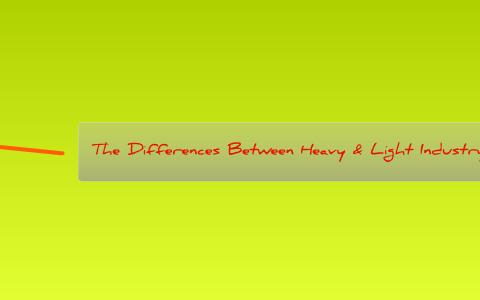 The differences between heavy and light industry. by Lindsay Beveridge ...
