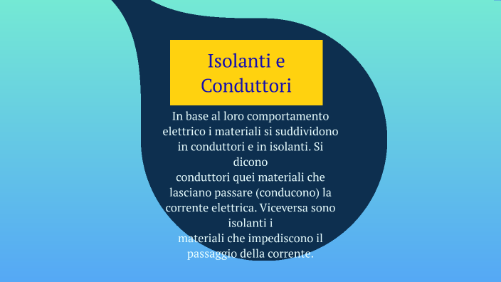 Isolanti e Conduttori by Laura Corso on Prezi