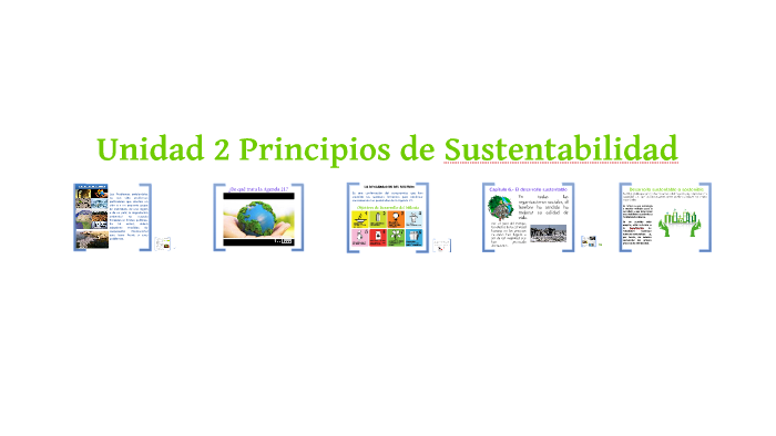 Unidad 4 Principios de sustentabilidad by on Prezi