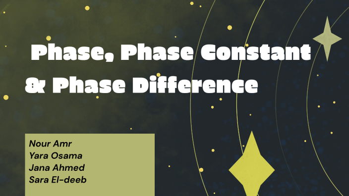 Understanding Physics: Phase, Phase Constant & Phase Difference by Jana ...