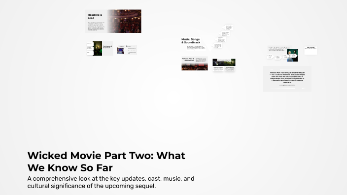 Wicked Movie Part Two: What We Know So Far by Vanessa Stephan on Prezi