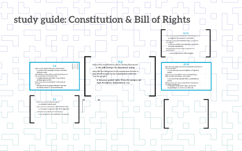 study guide: Constitution & Bill of Rights by Karina Hernandez on Prezi