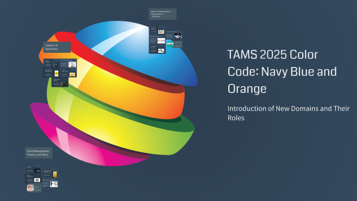 TAMS 2025 Color Code: Navy Blue and Orange by Mir hasnain Abbas on Prezi