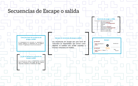 Secuencias de Escape o salida by Erick Sevilla on Prezi