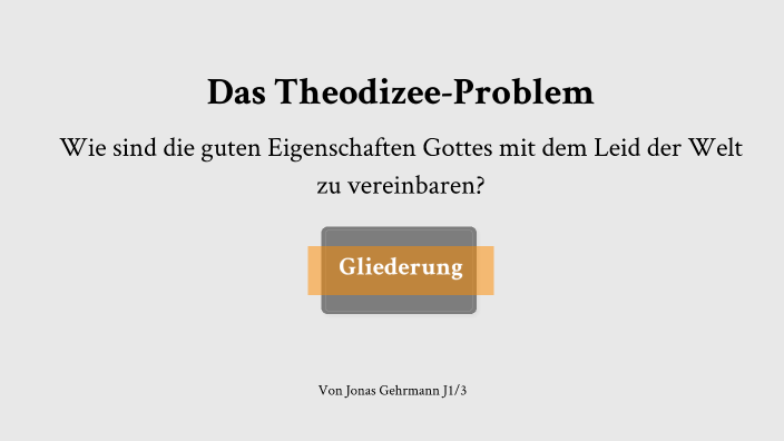 Theodizee by Jonas G on Prezi