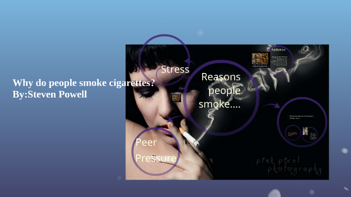 Why do people smoke cigarettes? by jennifer Powell on Prezi