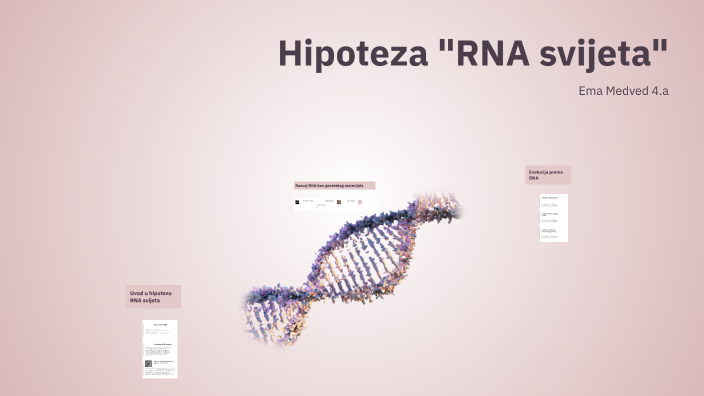 Hipoteza "RNA svijeta" by Ema Medved on Prezi