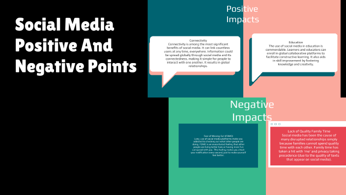Social Media Positive and Negative Points by 88 Mansi Sakpal on Prezi