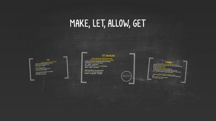 MAKE, LET, ALLOW by Alessandra Broggi on Prezi