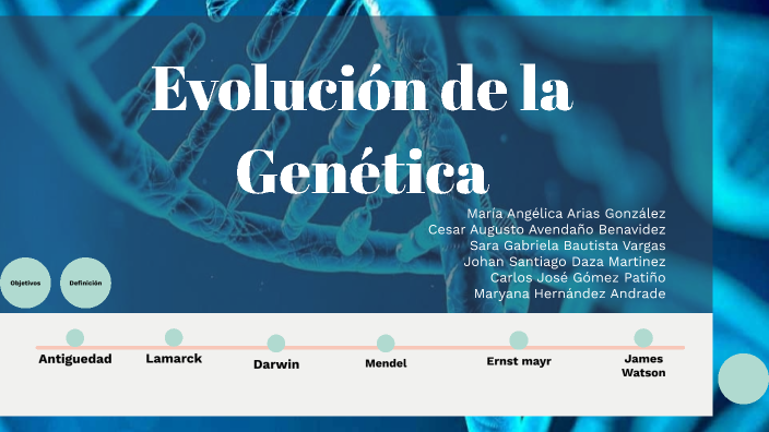 Evolución de la genética by SARA GABRIELA BAUTISTA VARGAS on Prezi